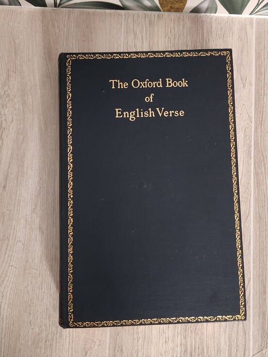 Other | 193 Oxford Book Of English Verse Quillercouch Gilt Edges Fine ...